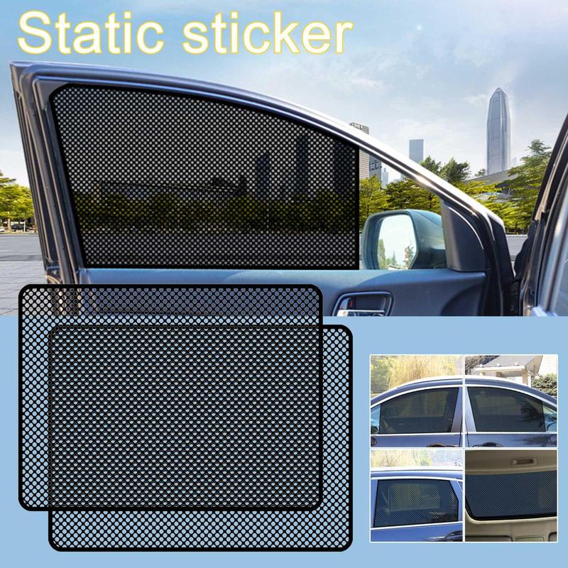 2PCS Car Side Window Sun Shades Stickers Sun Protection Window - TikTok ...