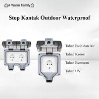 Promo Stop Kontak Lubang Double Saklar Indikator IP66 Waterproof ...