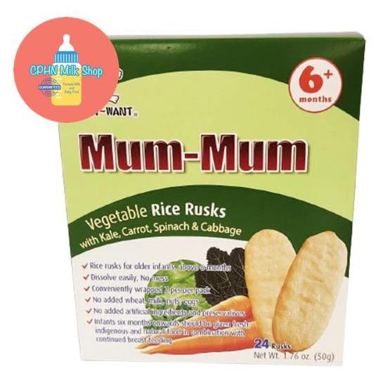 Mum-Mum Vegetable Rice Rusks 50g - TikTok Shop Philippines