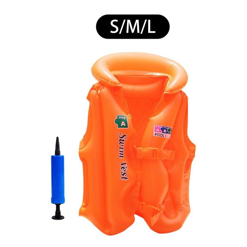 Inflatable Swim Vest for Kids Lightweight Swimming Flotation Device ...