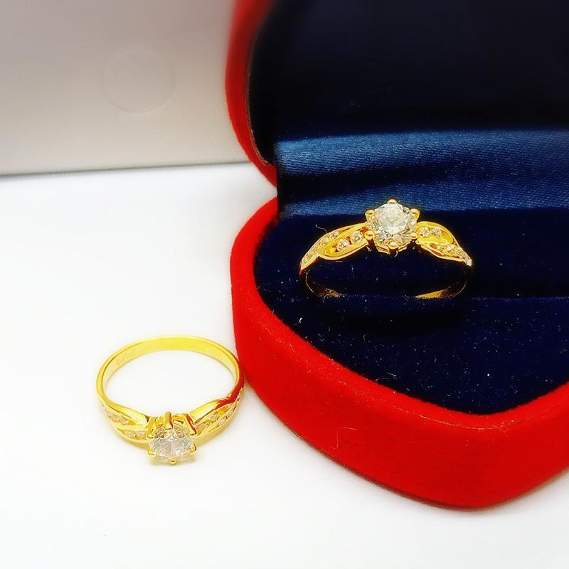 LAELA CINCIN PERMATA EMAS TULEN 916 GOLD WITH GEMSTONE RING - TikTok ...