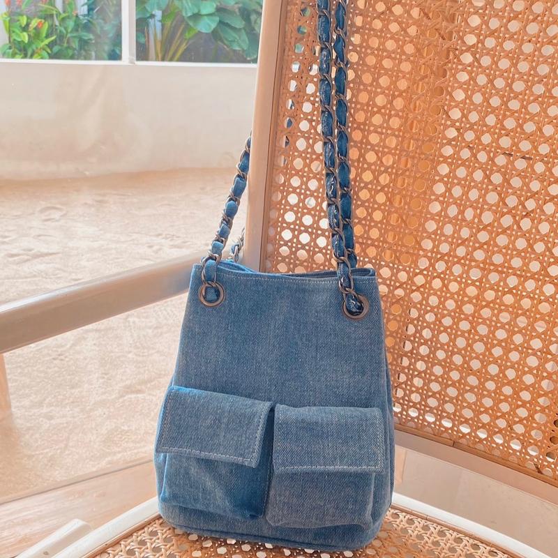 LIZEA - belle bag - Denim - Tas Denim - Tas Jeans - Shop | Tokopedia