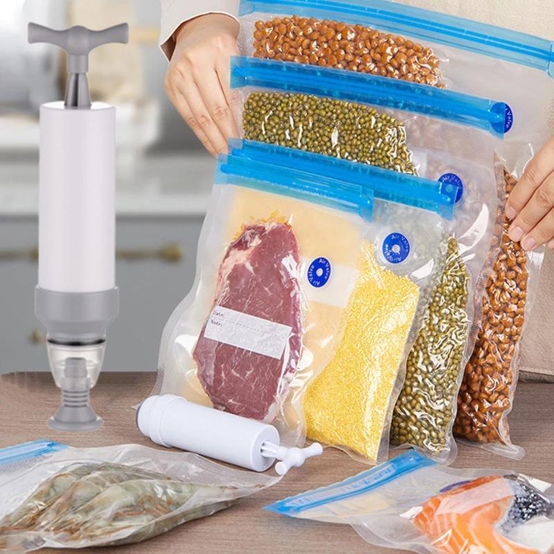 Kitchen Food Vacuum Storage Bags Reusable Food Saver Reusabl - TikTok ...