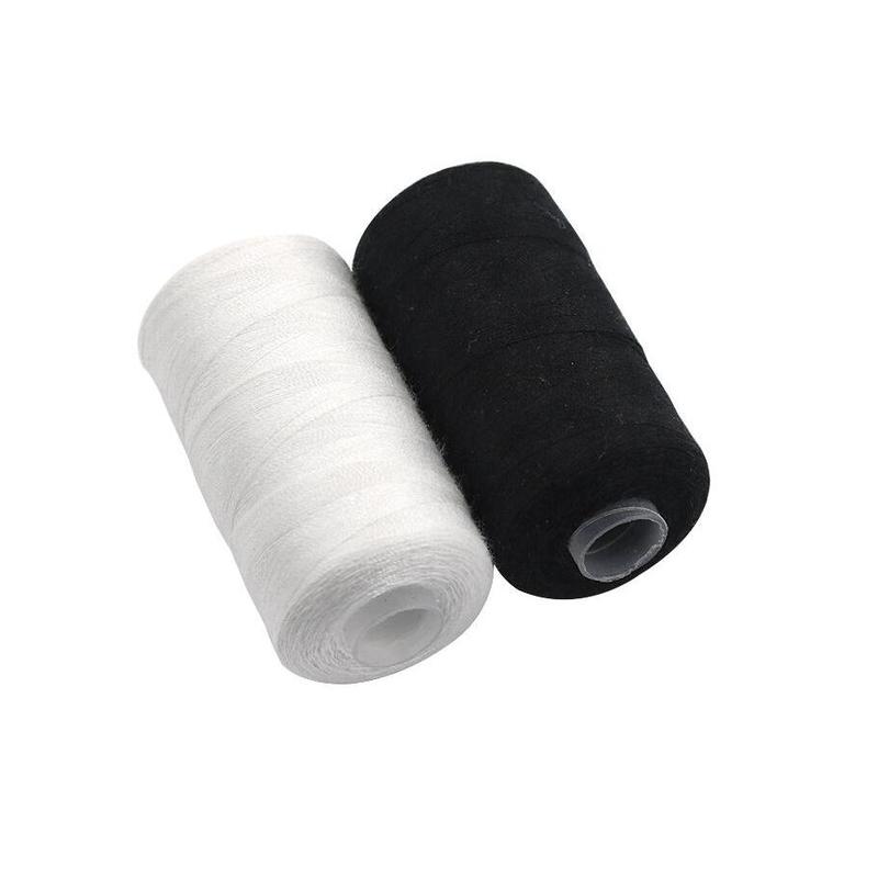 Benang Jahit, 500M, Hitam dan Putih, Set 2pcs, Diperbuat daripada ...