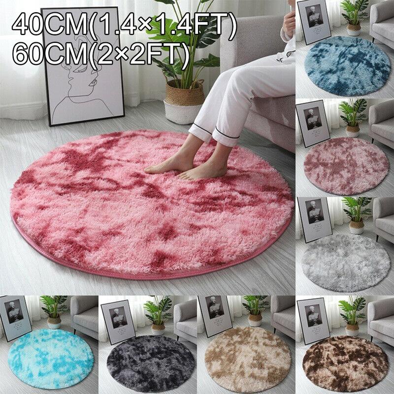 Tikar Rug Soft Permaidani Berbulu Bulat, Bentuk Bulatan, Sesuai ...