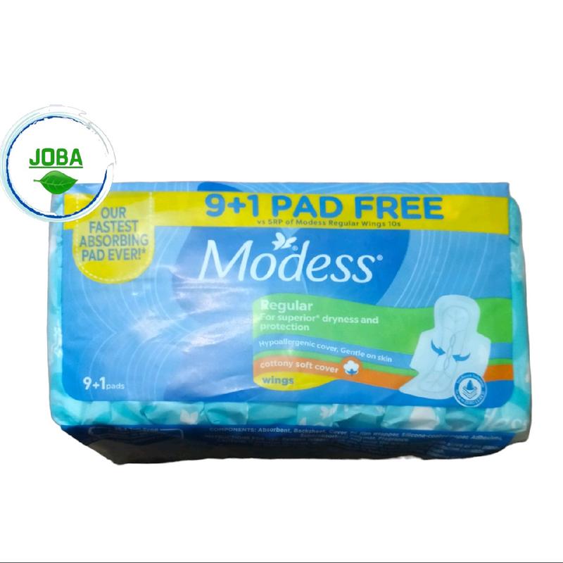 MODESS REGULAR WITH WINGS/NON WING 9PCS Comfort - TikTok Shop Philippines