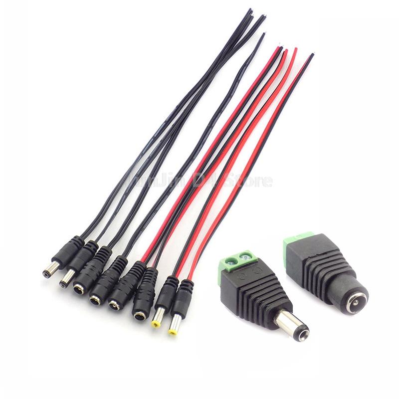 5.5*2.1mm DC Power Supply Jack Male Female Plug Connector 12 - TikTok ...