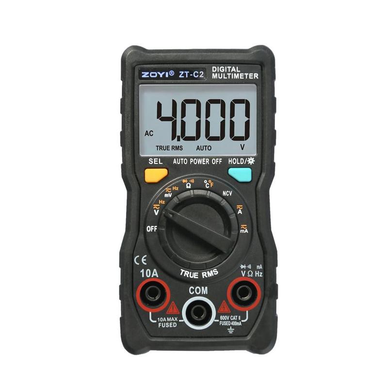 ZOYI ZT-C2 Digital Multimeter, Auto-Ranging Portable Multimeter ...