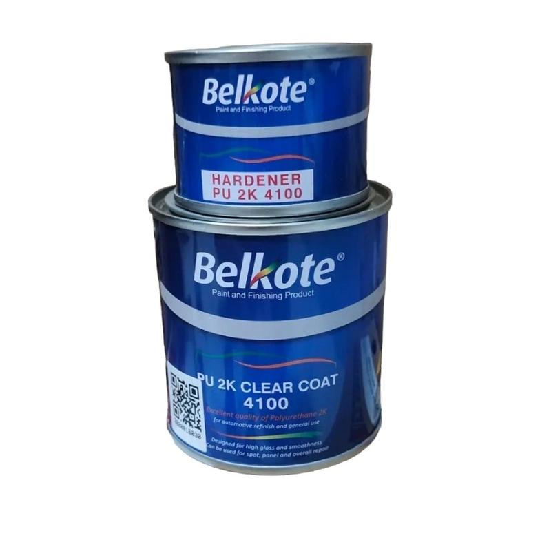 Pernis Vernis Vernish Belkote PU 2K Clear Coat 4100 Plus Hardener - 300ml Set - Shop | Tokopedia