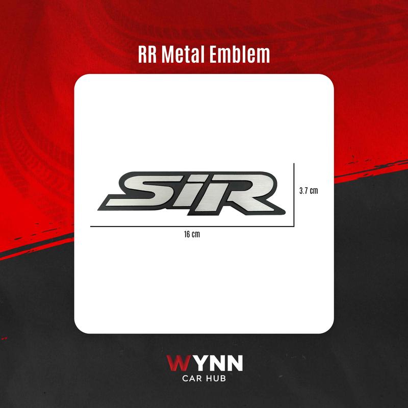 SIR Silver Metal Emblem Universal - TikTok Shop Philippines