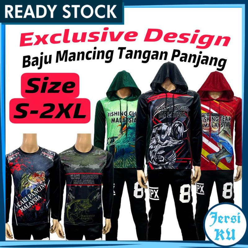 JERSIKU Baju Pancing Fishing Shirt Hoodies Baju Pancing Lengan - TikTok ...