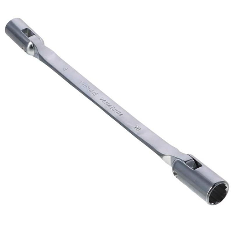 Durable Chrome Vanadium Steel 12 Point Flexible Head Socket Wrench ...
