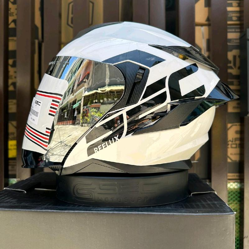 SEC Half face Helmet dual visor with Spoiler - TikTok Shop Philippines