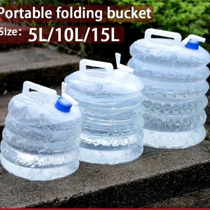 5L/10L/15L Protable Foldable Water Bucket Outdoor Camping Foldable ...