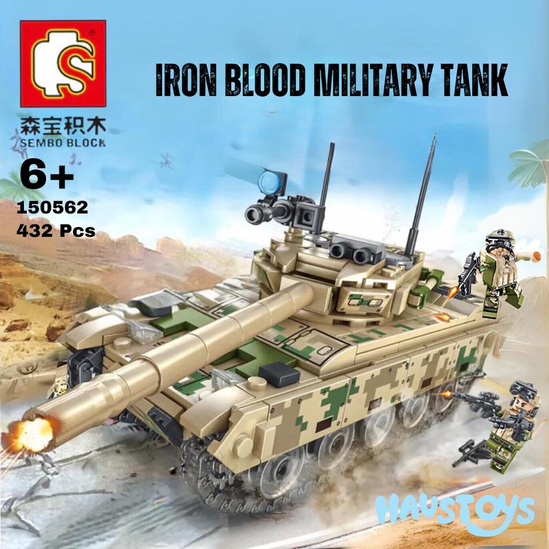 Sembo Block Brick Original Military Iron Tank - Shop | Tokopedia