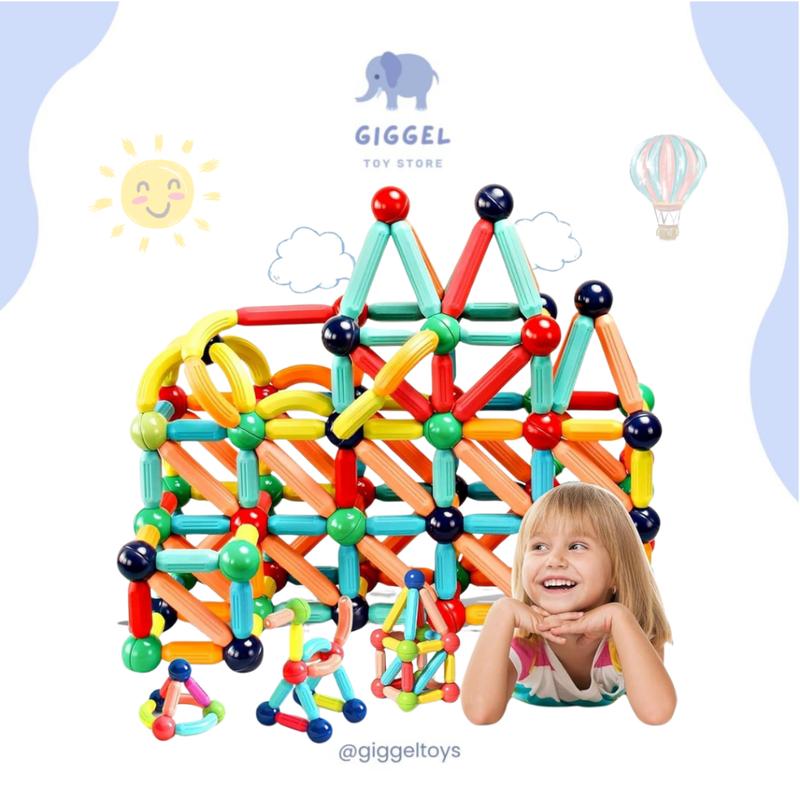 Mainan Edukasi Anak Magnetic Stick Merakit / Puzzle Magnet / - Shop ...