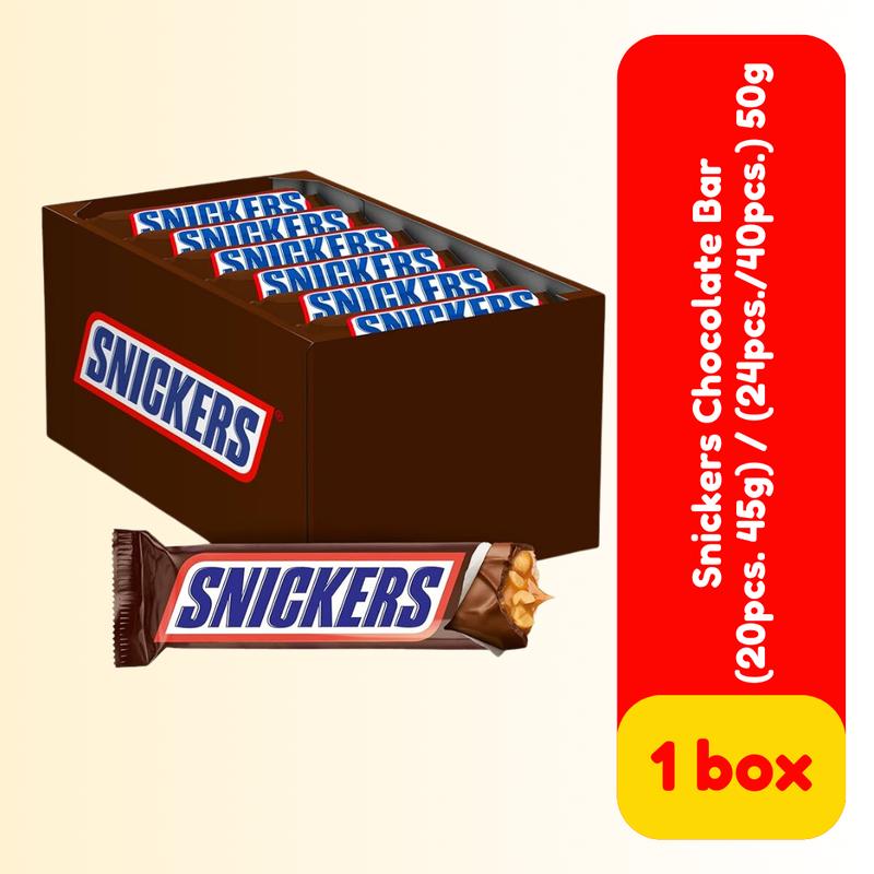 Snickers Chocolate Bar 1 Box (20pcs./ 24pcs. 45g) - TikTok Shop Philippines