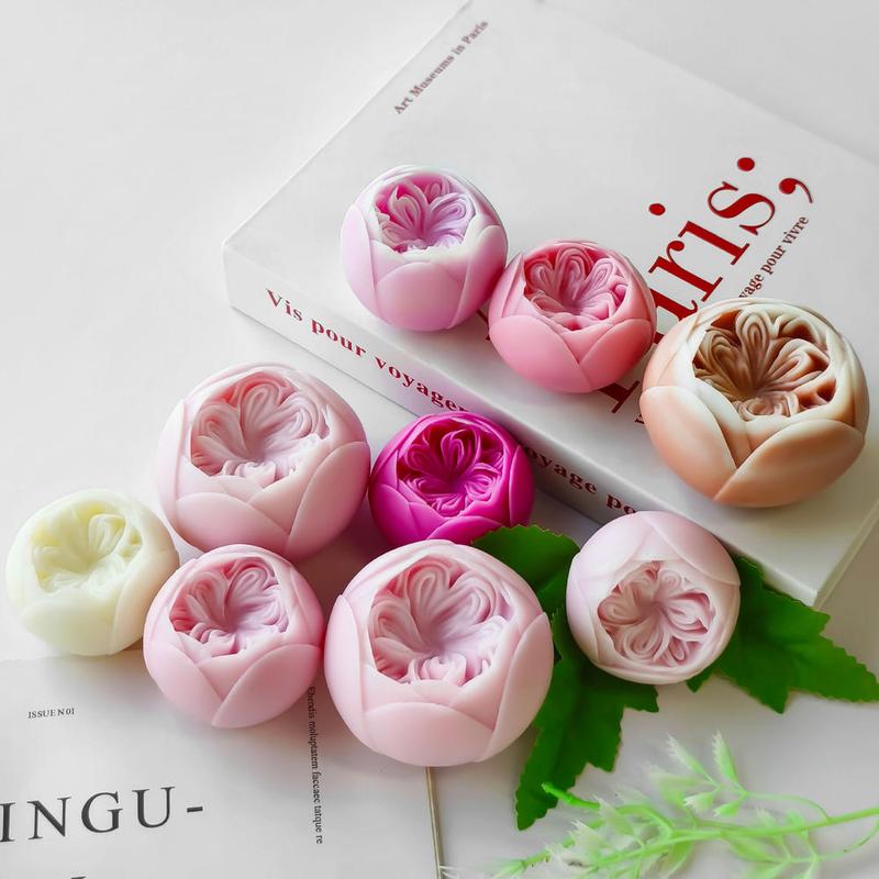 Acuan Lilin, Berbentuk Bunga, Buatan Tangan, Lilin Aroma Wangi ...