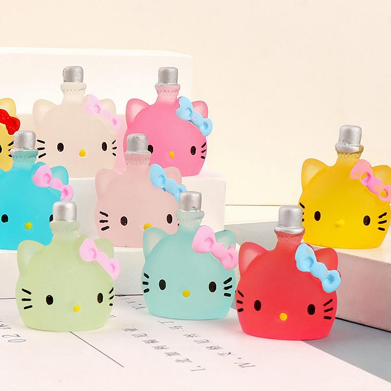 2Pcs Resin Simulation Cartoon 3D Cute Animal Cat Head Car Mounted ...
