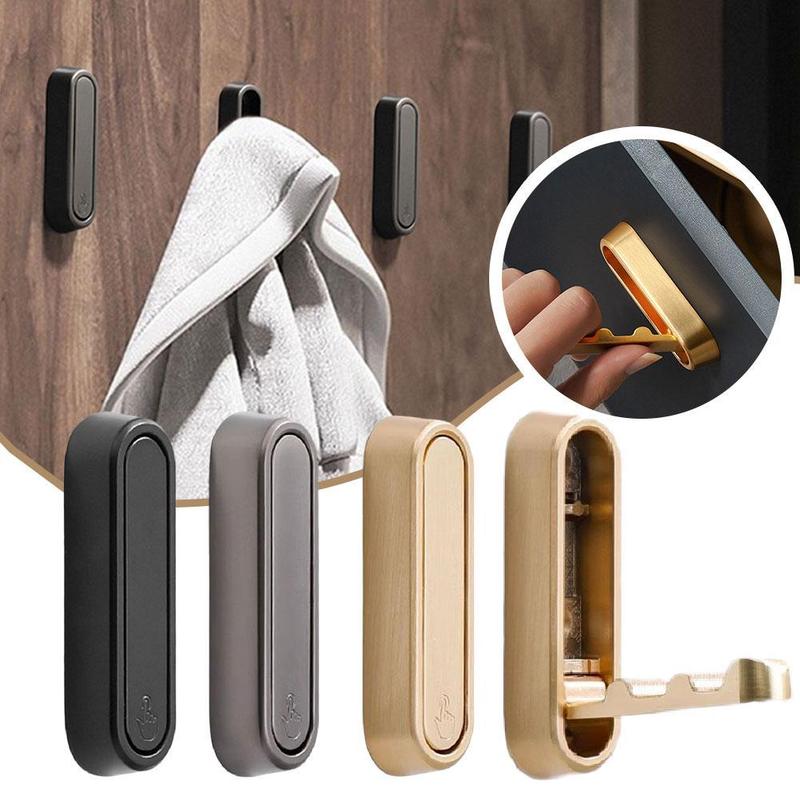 1Pcs Folding Wall Hook Hidden Robe Towel Coat Hook Stainless - TikTok ...