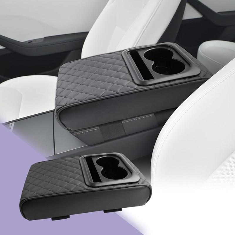 Multi-function PU Leather Center Console Armrest Pillow Waterproof ...