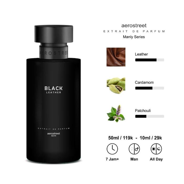 Promo Aerostreet Parfum Manly Black Leather Aroma Leather Cardamom ...