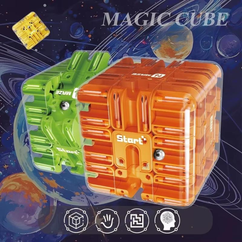 High Quality Six-sided 3D Maze Magic Cube Transparent Puzzle - TikTok ...