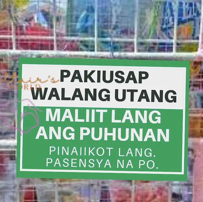 Laminated Signages for Sari-sari Store, A4 to A3 size available ...