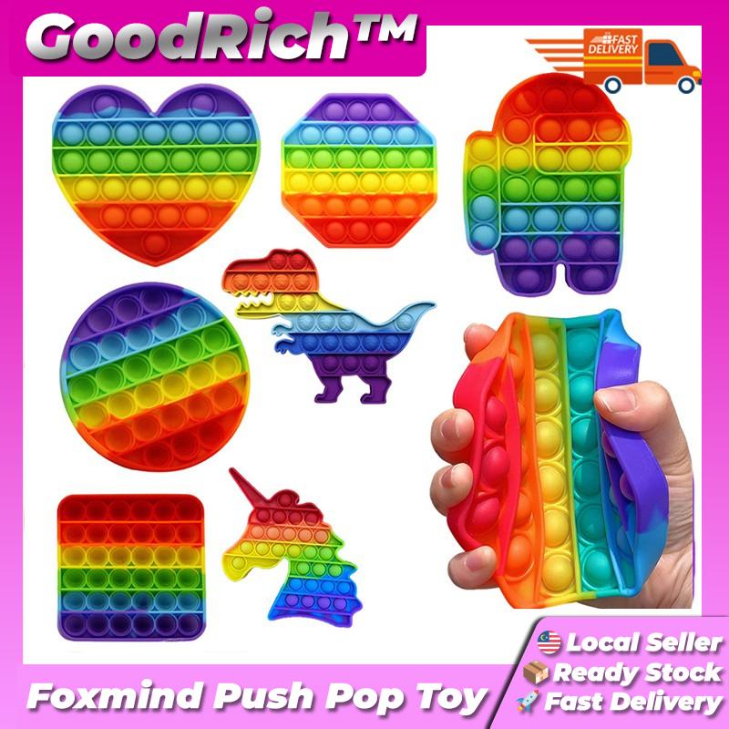 Foxmind Pop Fidget Push Popper Fidget Push Bubbles Fidgets Toy - TikTok ...