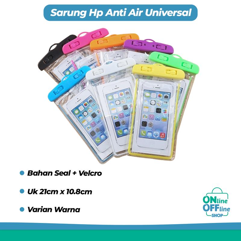 Sarung Hp Anti Air Universal Handphone Cover Tahan Air Waterproof Case ...