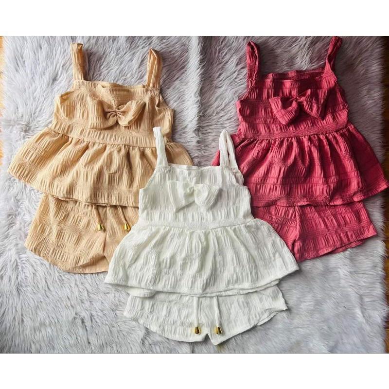 KIDS SPAG RIBBON TERNO | 1-3 years old - TikTok Shop Philippines