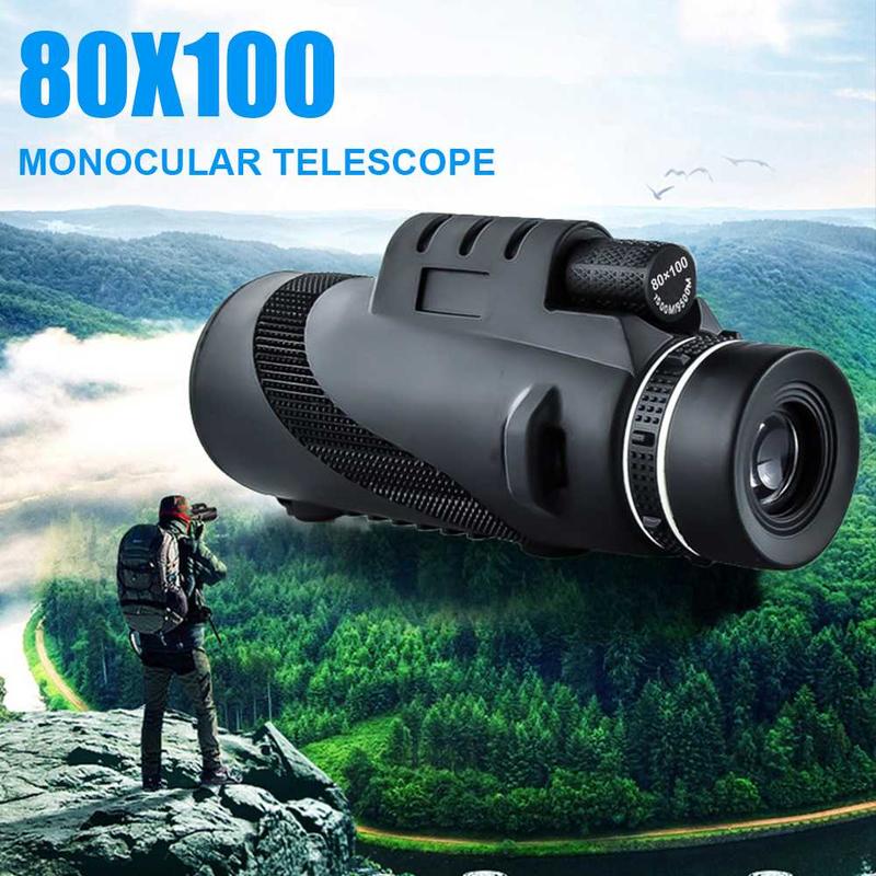 Teropong Monokular Zoom 80x100 alat camping with Tripod Phon - Shop ...