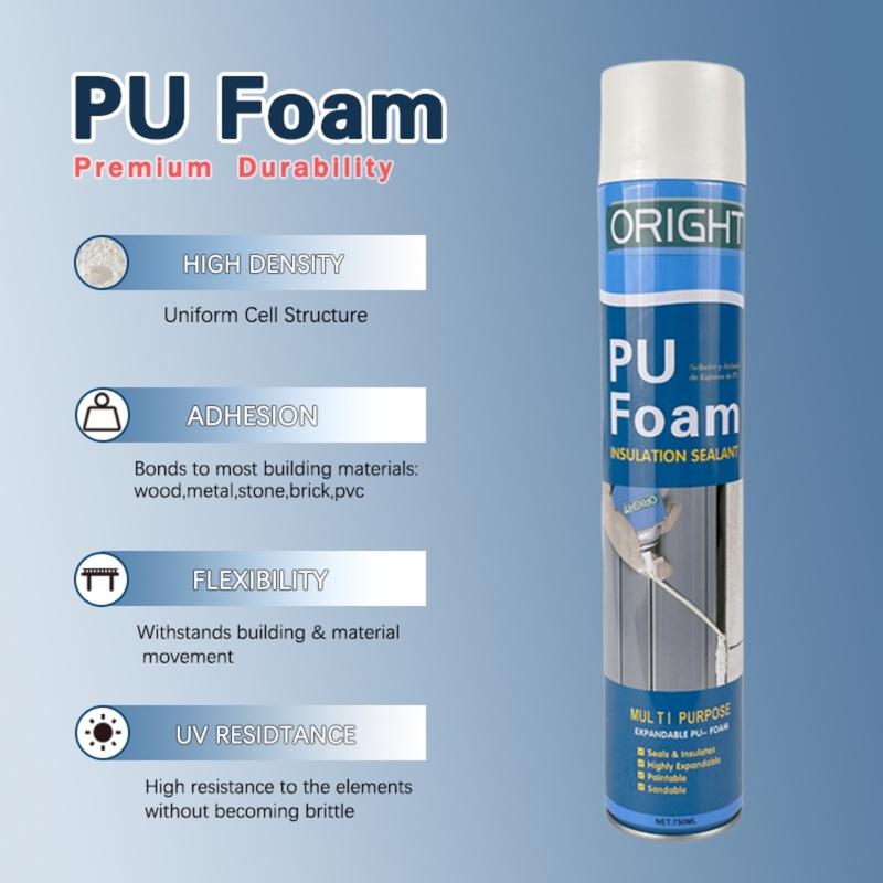 Oright Polyurethane Foam PU Expanding Foam Spray (750ml) Fills - TikTok ...