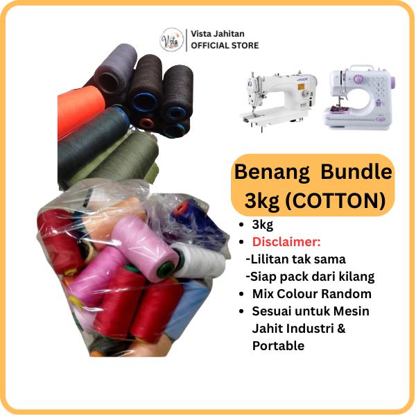 (3KILO)BENANG JAHIT LURUS/BENANG BUNDLE - TikTok Shop Malaysia