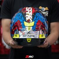 Jual Helm Motor Full Face - Shark Aeron GP Fim Racing Speed VIB Blue ...