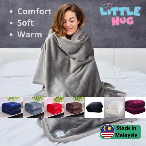 Selimut Tahan Sejuk Premium Washable Blanket Fluffy Flannel Soft ...