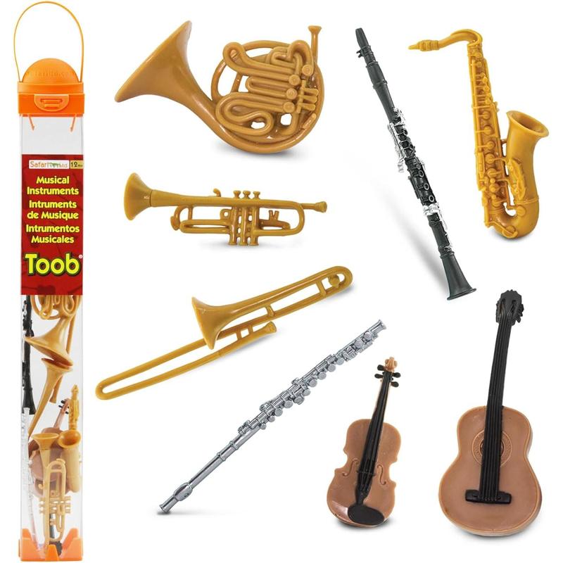 Safari Ltd Musical Instruments TOOB - Figurines: Trombone, Flute ...