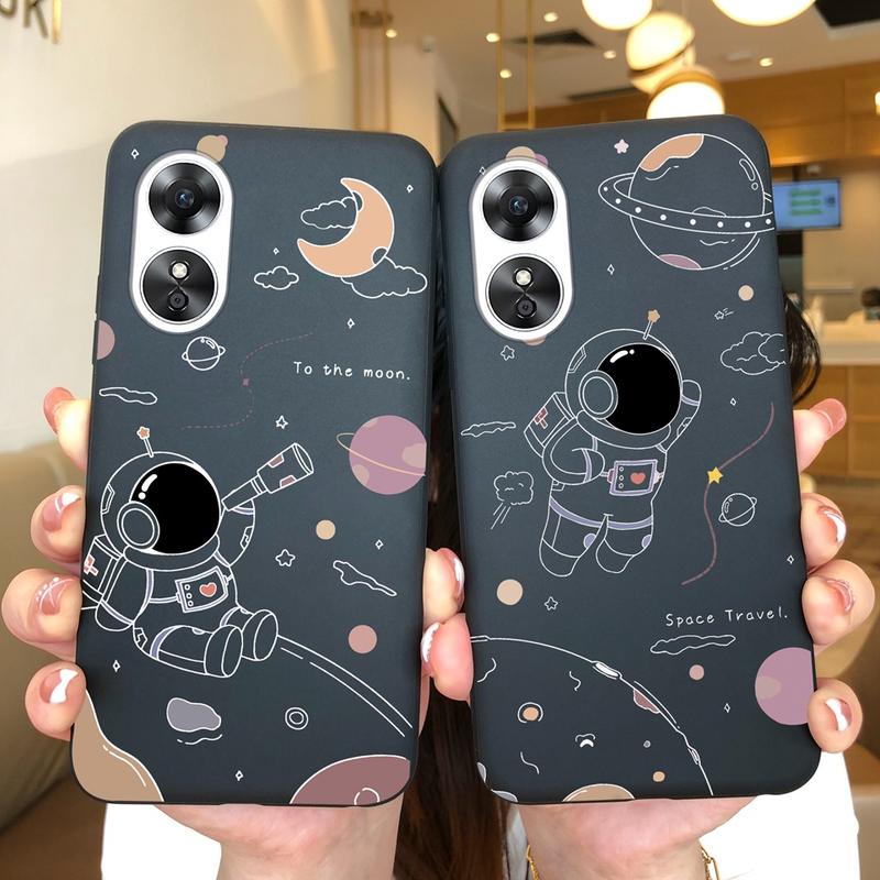 Cute Soft Casing For OPPO A17 A17K Fashionable Airman Soft Silicone ...