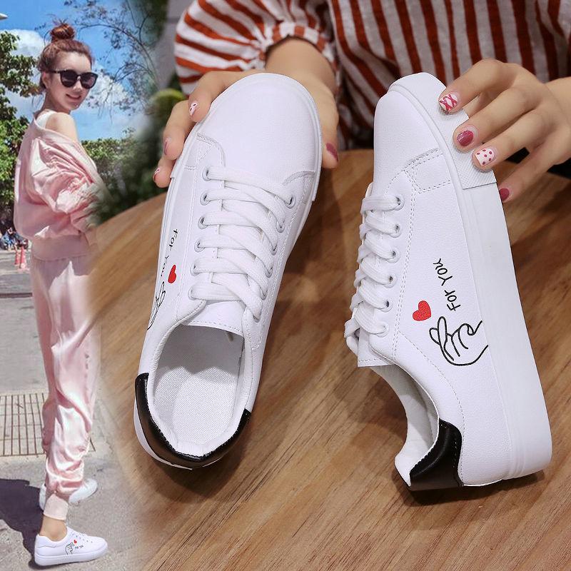 Kasut Putih untuk Wanita, Ketibaan Baru Musim Luruh 2020, Sneakers ...