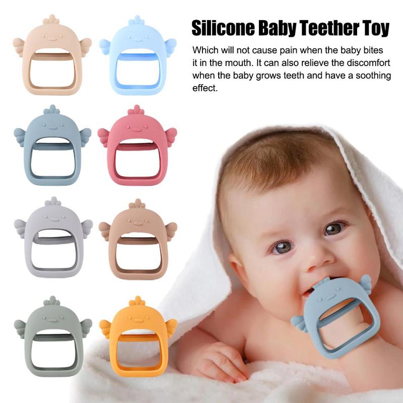 Baby Silicone Chick Glove Teether Toys Silicone Removable Nursing ...