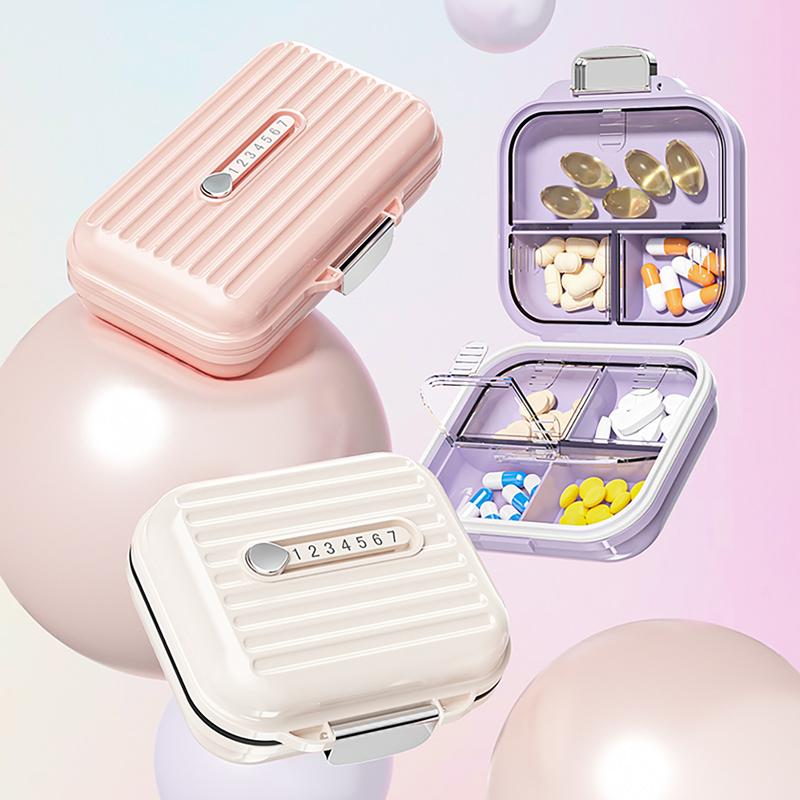Weekly Compartmented Pill Box with Transparent Lid 7 Compartments ...