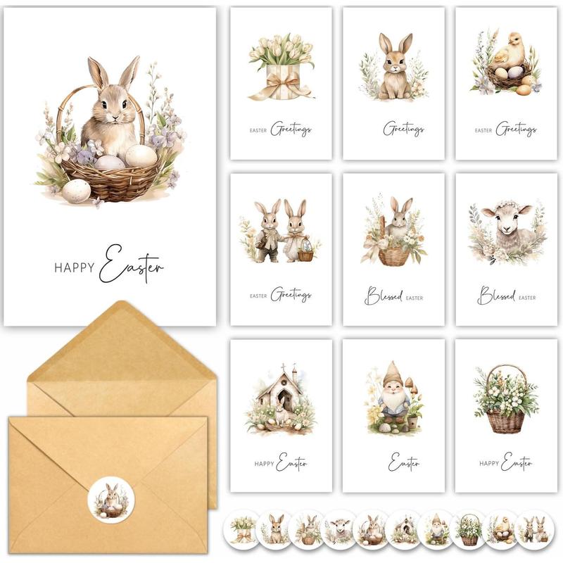 30 Easter Cards with Envelopes, Happy Easter Cards Bulk 4x6 In - TikTok ...