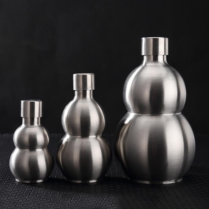 304 Stainless Steel Gourd Hip Flask - TikTok Shop Singapore