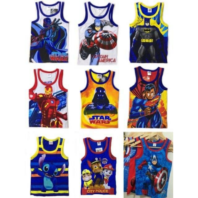 Full Print Character Cotton Sando for Kids Tops Sando Cotton - TikTok ...