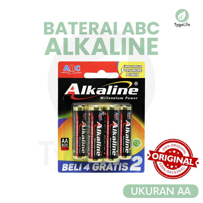 Jual BATERAI ABC ALKALINE AA AAA A3 A2 1.5V ORIGINAL ISI 2 PCS 6 PCS ...