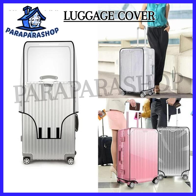 PARAPARASHOP Luggage Cover Protector Thicken Clear PVC Waterproof ...