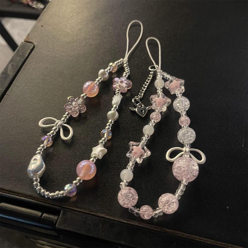Mobile phone lanyard charm mobile phone names ins style swee - TikTok ...