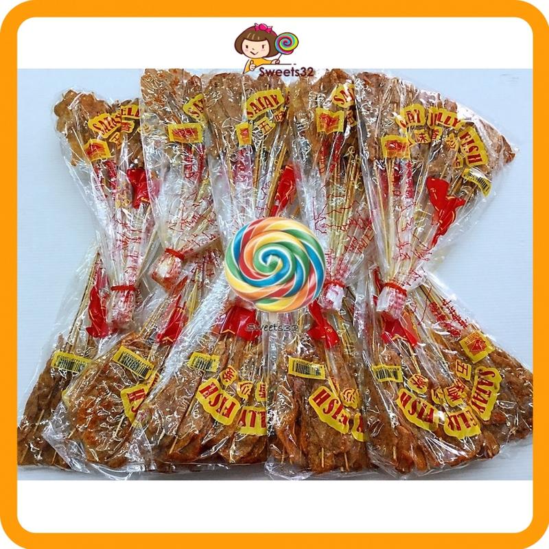 ** 10pack X 20stick ** (Big Fish Shape) Satay Jelly Fish Halal - TikTok ...