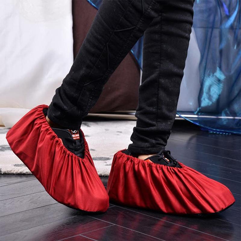 Household Flannel Washable Overshoes Anti-slip Reusable Anti-slip ...