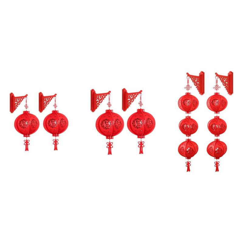 2Pcs Chinese Lanterns 3D Puzzle Lanterns for Wedding Party Lantern ...